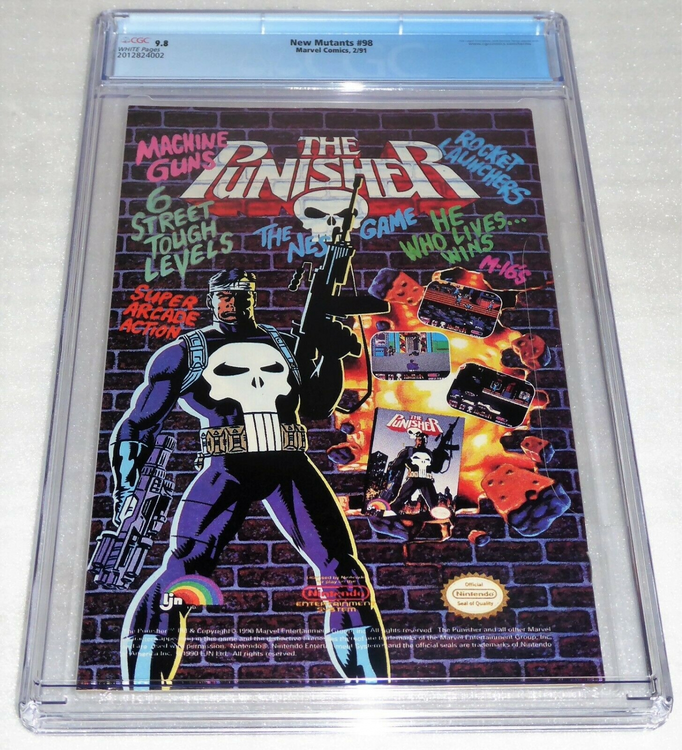 New Mutants #98 CGC Universal Grade Comic 9.8 1st Appearance of Wade W ...