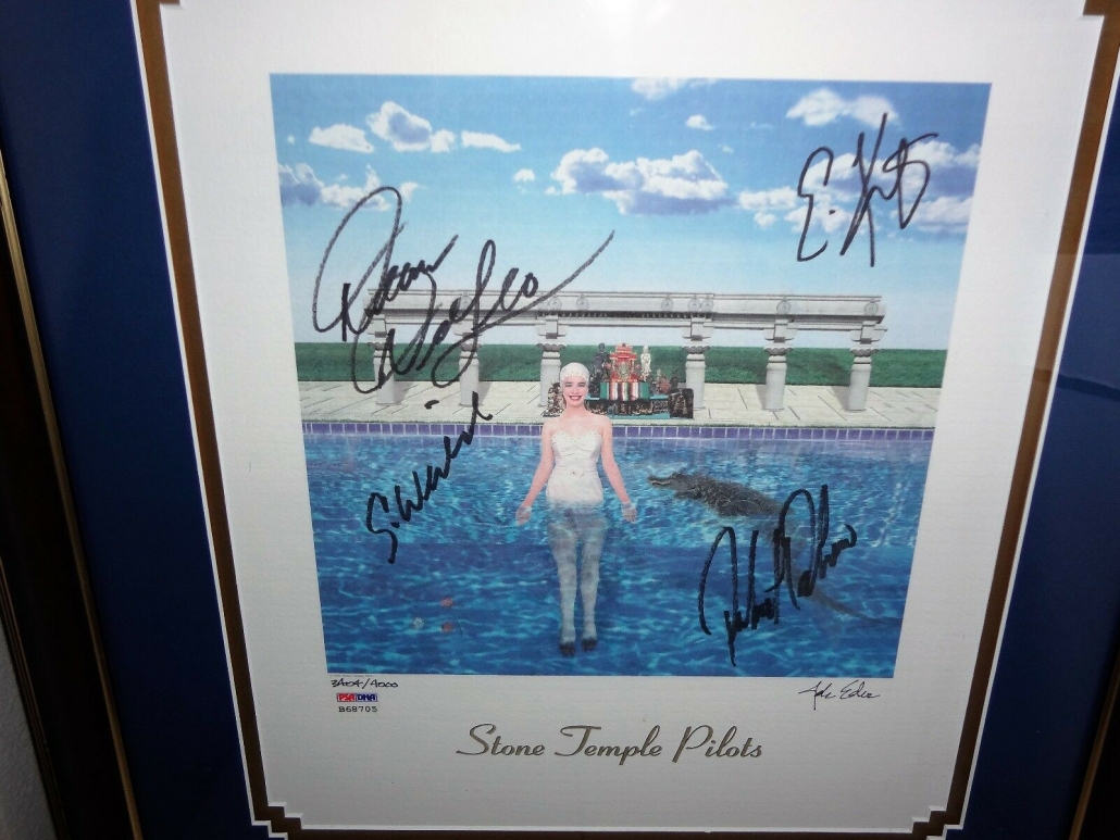 STONE TEMPLE PILOTS STP Tiny Music Litho SIGNED LP ALBUM ART SCOTT ...