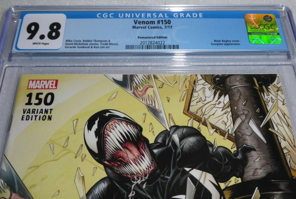 Venom #150 Remastered Edition CGC Universal Grade 9.8 Bagley Cover ...
