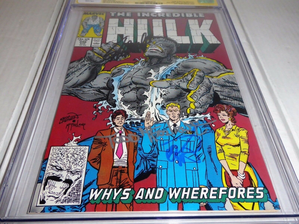 Incredible Hulk #346 CGC SS 9.8 Dual Signature Autograph STAN LEE TODD ...