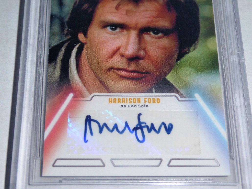 13 Star Wars Jedi Legacy Autographs Han Solo HARRISON FORD Autograph ...