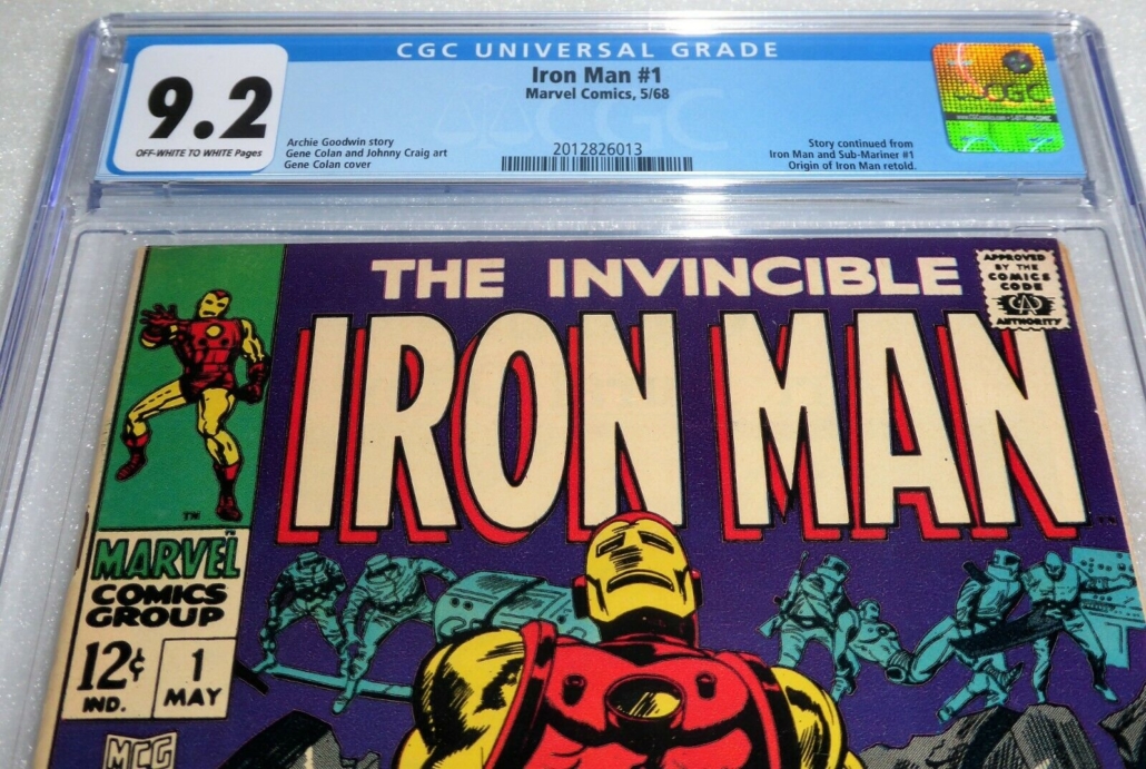 Iron Man #1 CGC Universal Grade Comic 9.2 Origin Retold Tony Stark ...
