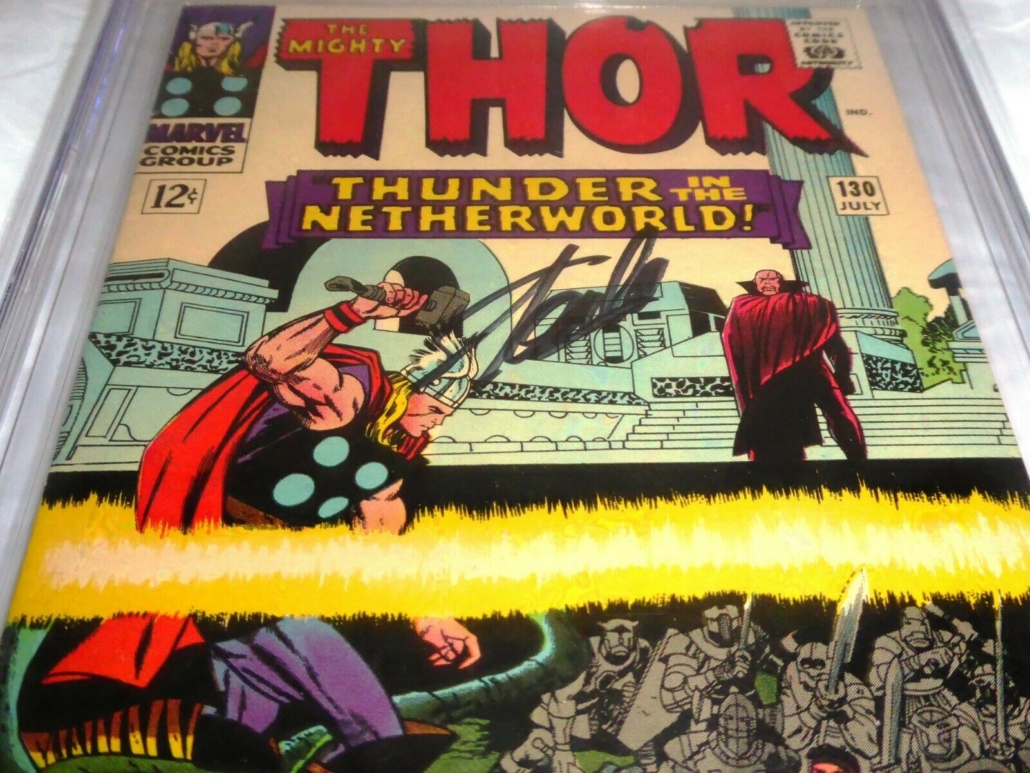 Thor #130 CGC SS Signature Autograph STAN LEE Hercules Pluto Appearance ...